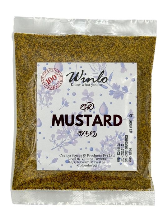 Winlo Mustard Powder 100g | Daraz.lk