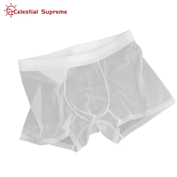 Men Boxer Underwear Men's Seamless U-convex Boxer Briefs High ...