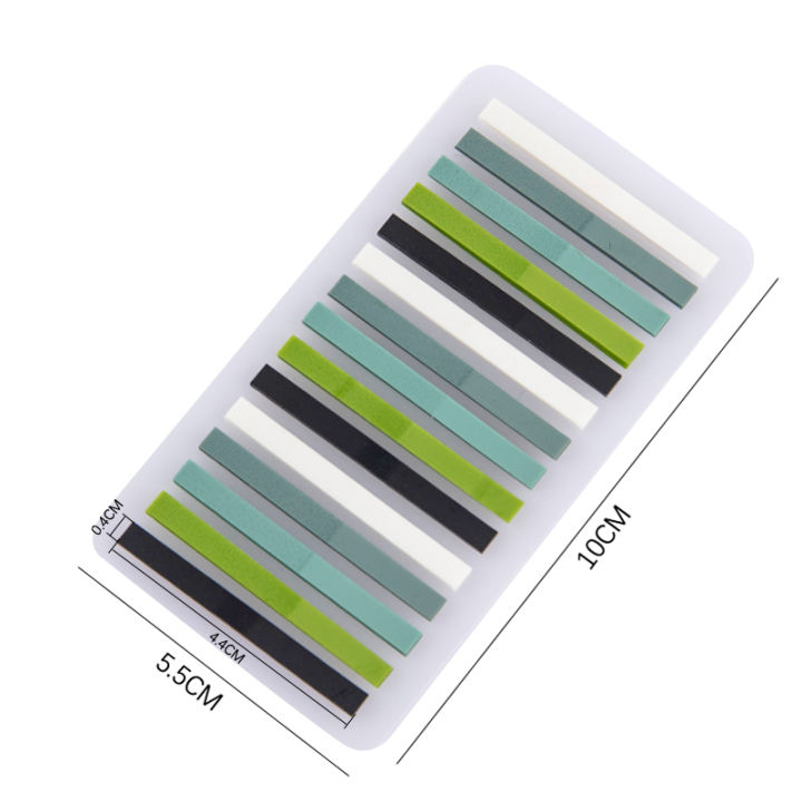 300PCS Writable Color Stickers Transparent Fluorescent Strip Index ...