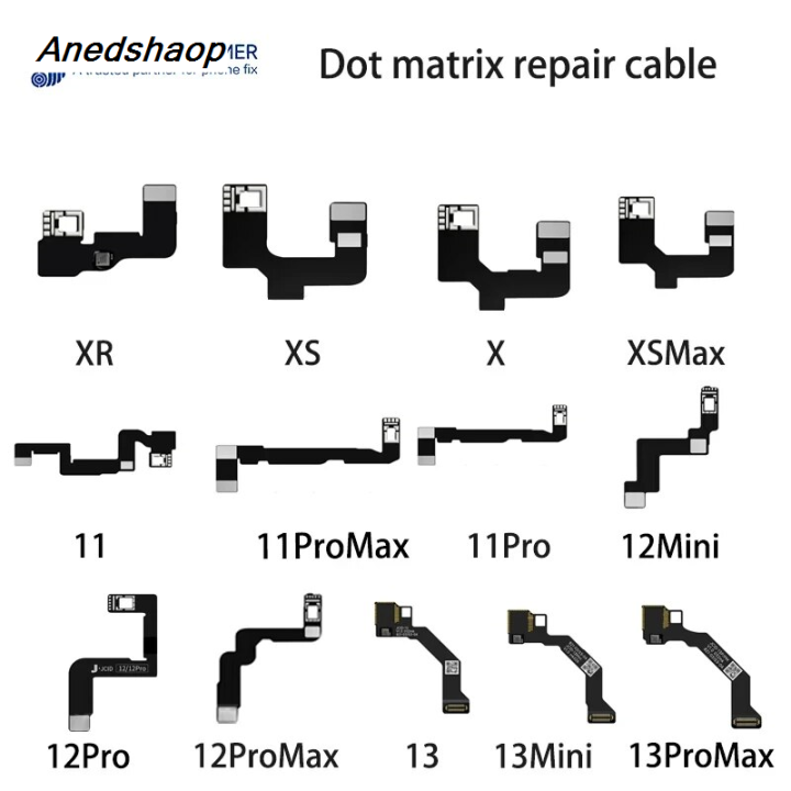 Anedshaop JC Dot Matrix Cable For iPhone X/XR/XS 11/12/13/14 Pro Max ...