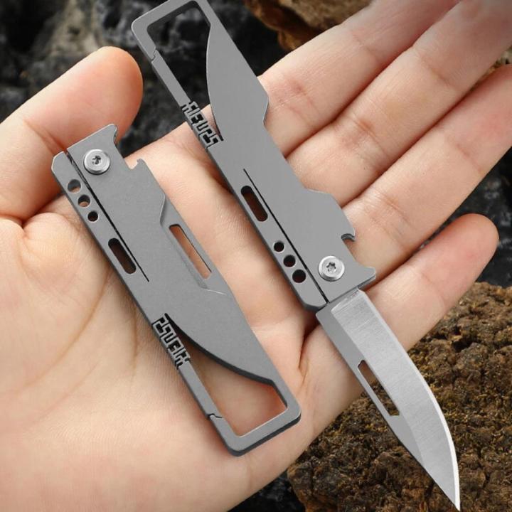 Foldable Portable Keychain Portable Edc Compact Stainless for Gift ...