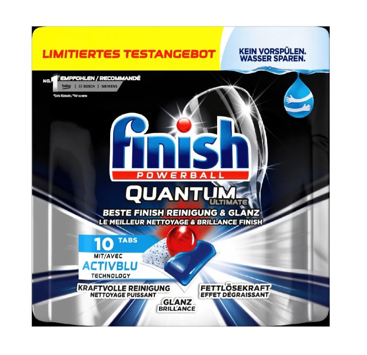 Finish Power Ball Quantum Ultimate Dishwasher Detergent Tabs, Scrubs ...