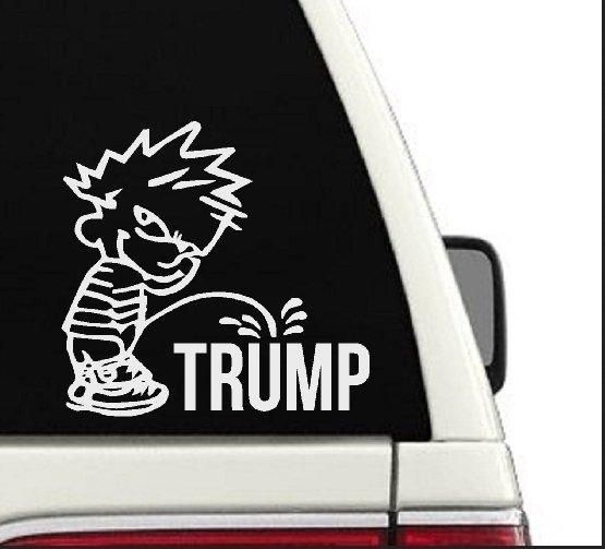 【Hottest Trends】Calvin Peeing on Trump Car Decal Sticker 15x15cm | Daraz.lk