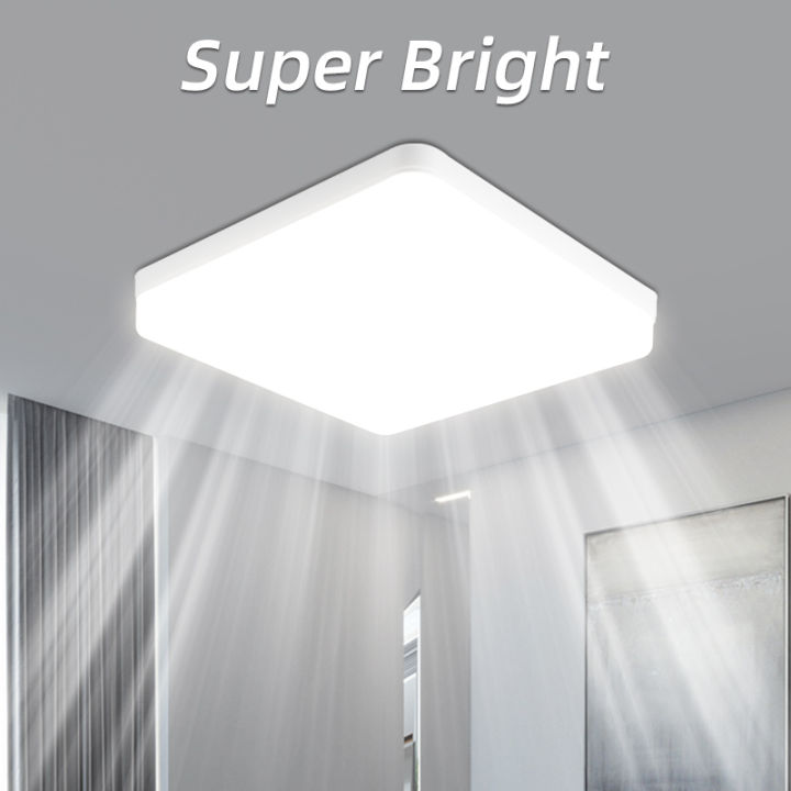 LED Ceiling Lamp Square Ceiling Mounted Lighting AC85-265V Panel Light ...