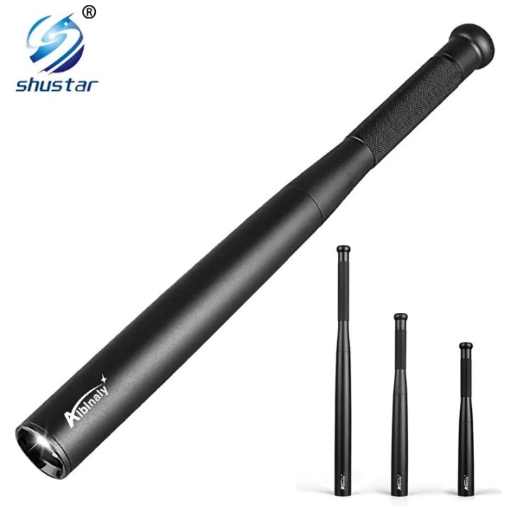 Baseball Bat LED Flashlight T6 LED torch super bright baton for ...