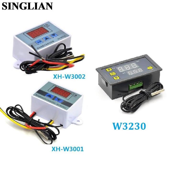 XH-W3001/W3002 W3230 Microcomputer LED Digital Temperature Controller Control Switch Thermostat ...