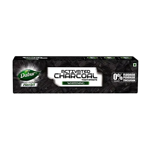 DABUR Herb'L Activated Charcoal Toothpaste-120G|Black Gel Toothpaste ...
