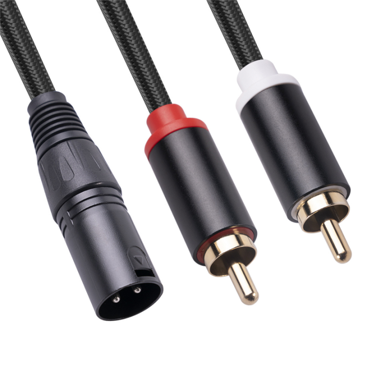 Stereo Audio Cable Amplifier Mixing Plug AV Cable 2M | Daraz.lk