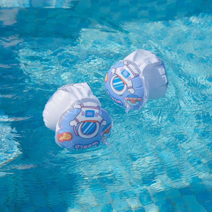 Arm Float Ring Quick Inflation Anti-drop Mermaid Print Kids Arm Float ...