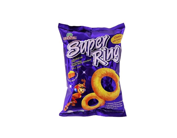 Oriental Super Ring Cheese Snack 60g | Crunchy Cheesy Corn Rings ...