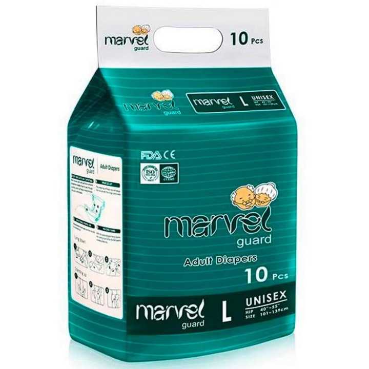 Marvel Guard Adult Diapers for Men And Women Large Size | Daraz.lk