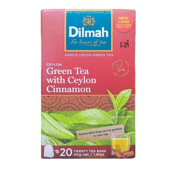 Dilmah Ceylon Green Tea with Ceylon Cinnamon 20 Tea Bags 40g Saj | Daraz.lk