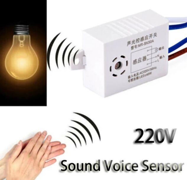 Home Smart Switches 220V Detector Sound Voice Sensor Intelligent Auto ...