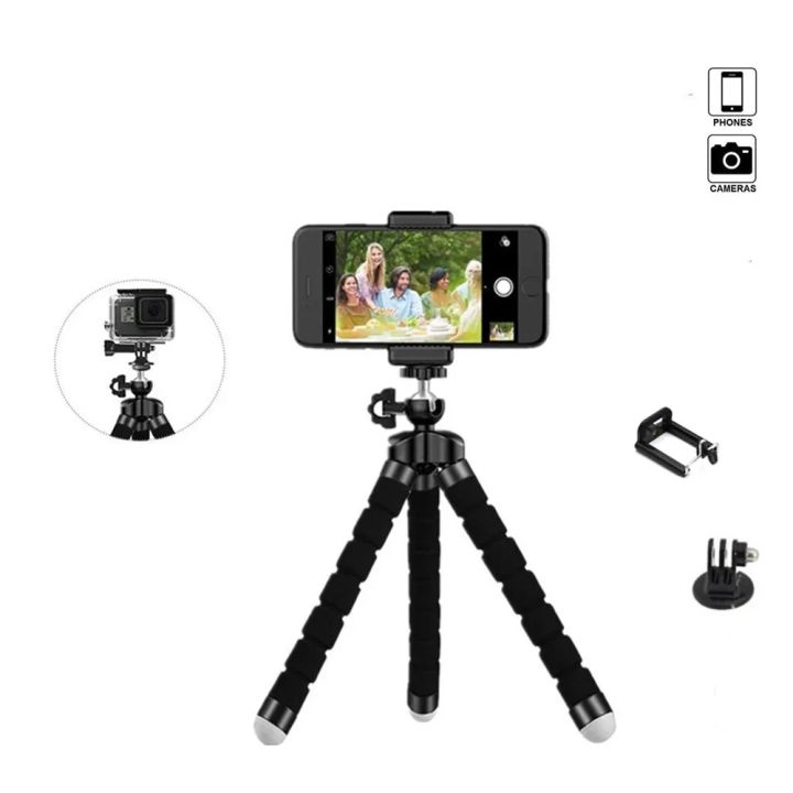 Mini Tripod Stand Mount For Mobile Phone Gopro Hero 12 10 9 8 7 6 5 4 3 ...