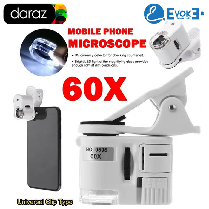 Universal Clip Microscope 60X LED | Daraz.lk