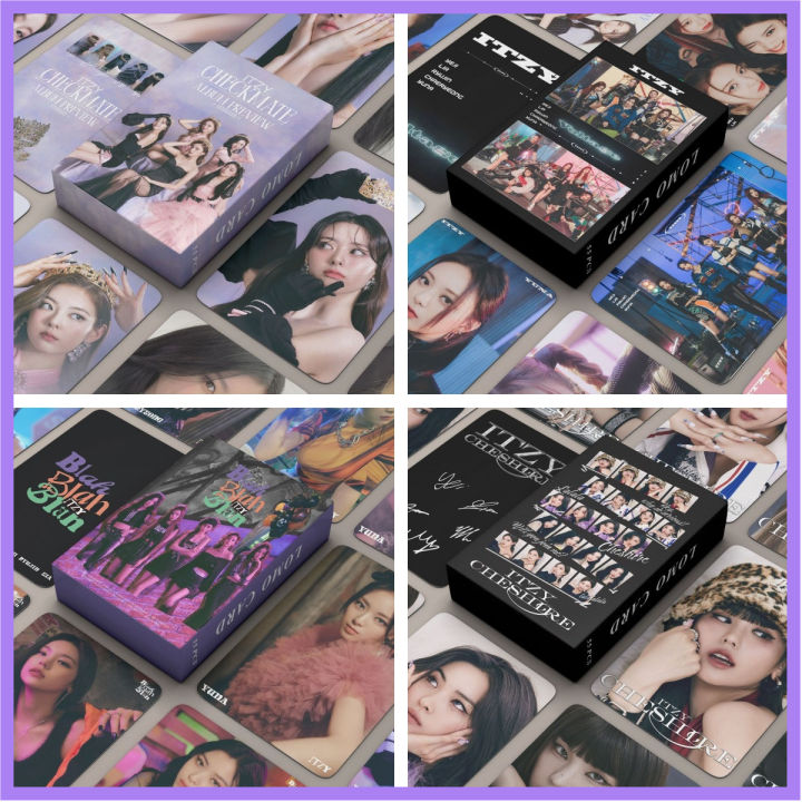 55pcs/set Kpop ITZY CHESHIRE Lomo Cards GUESS WHO Photo Album Cards Postcard | Daraz.lk