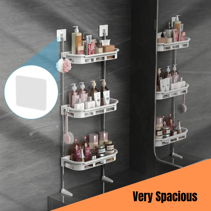 3 Tier Toilet Tank Top rack, bathroom storage rack, toilet rack | Daraz.lk