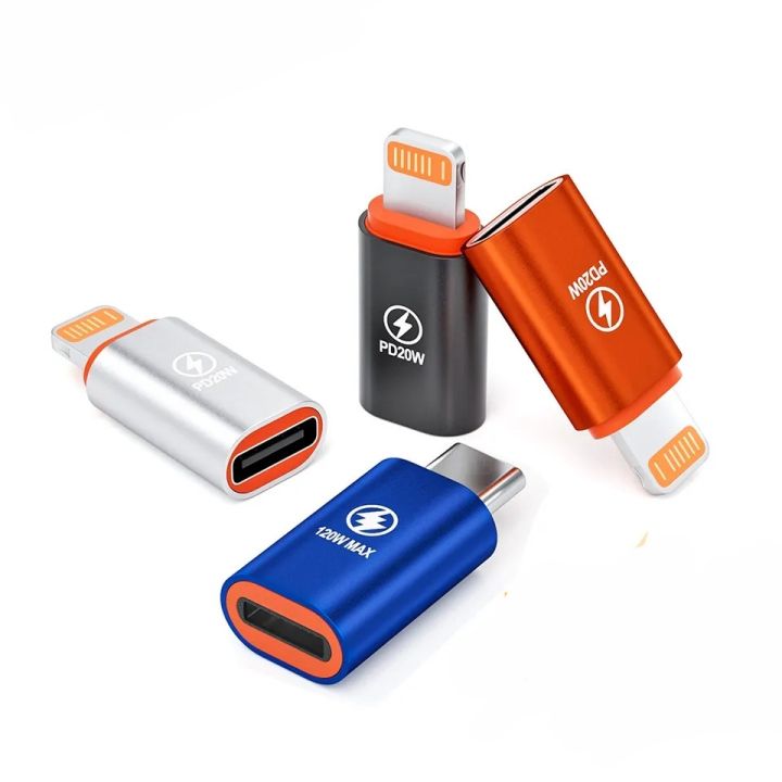 Lightning to Type C OTG Adapter 20W Fast Charging Converter for iPhone ...