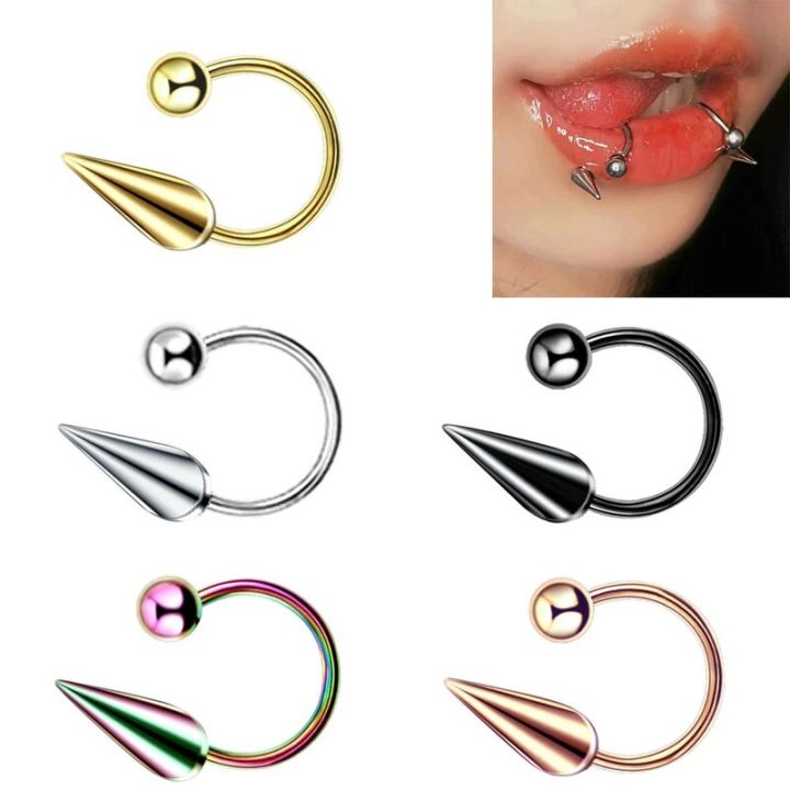 【HUT】 2PC Stainless Steel Dracula Nail Teeth Smile Piercing Vampire ...