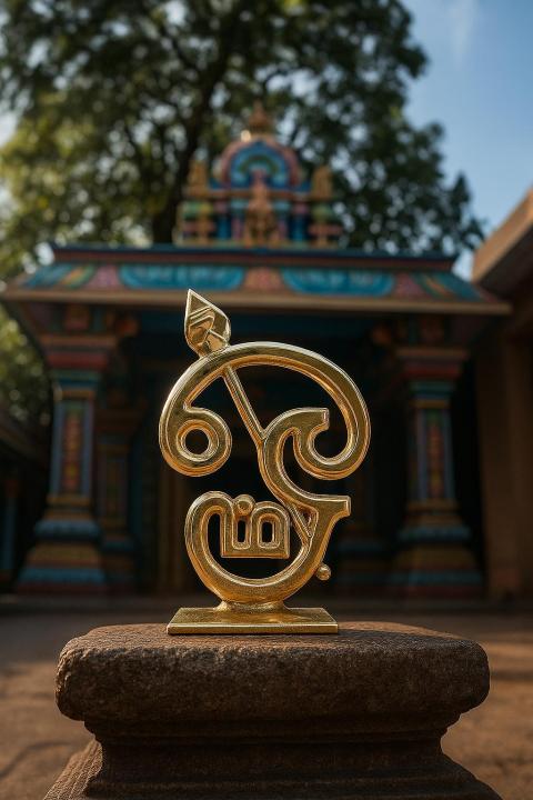 Om Murugan Vel Brass Statue | Lord Murugan Symbol | Divine Home & Pooja ...
