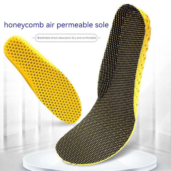 Memory Foam Insoles Honeycomb Arch Shock Absorption Cushion Inserts ...