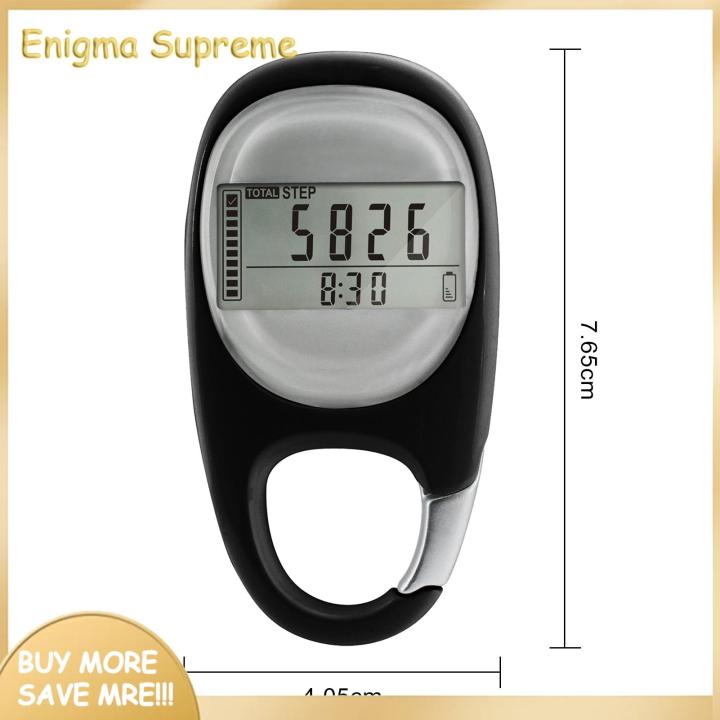 Enigma- Compact Pedometer Compact 3d Pedometer with Large Display Step ...