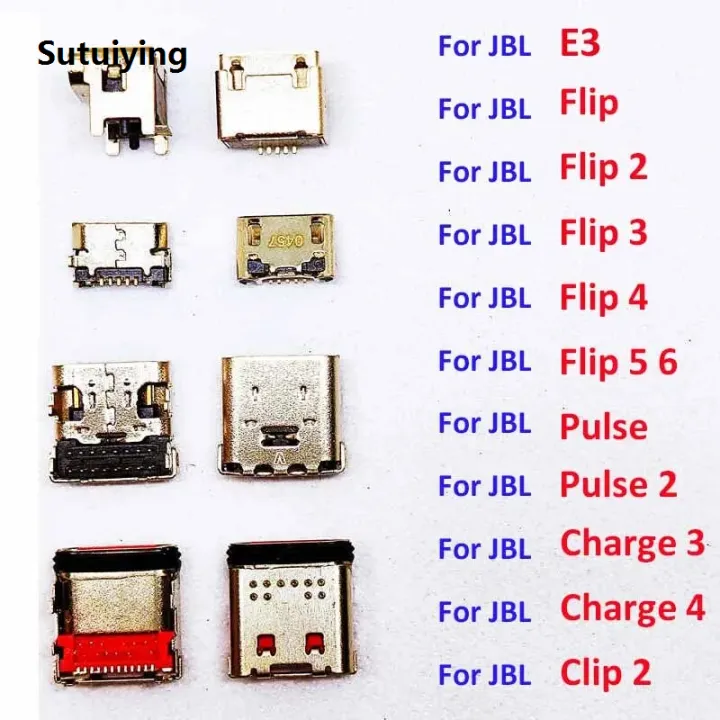 Sutuiying 【2025 Version】 5PCS For JBL E3 Charge 3 4 Flip 6 5 4 3 Flip4 ...