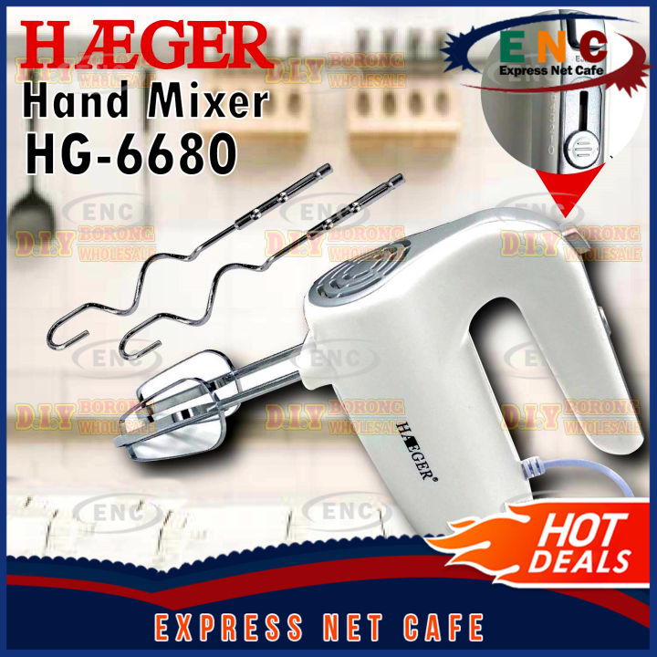 Haeger Electric Stainless Steel 150 Watt Hand Mixer | Daraz.lk