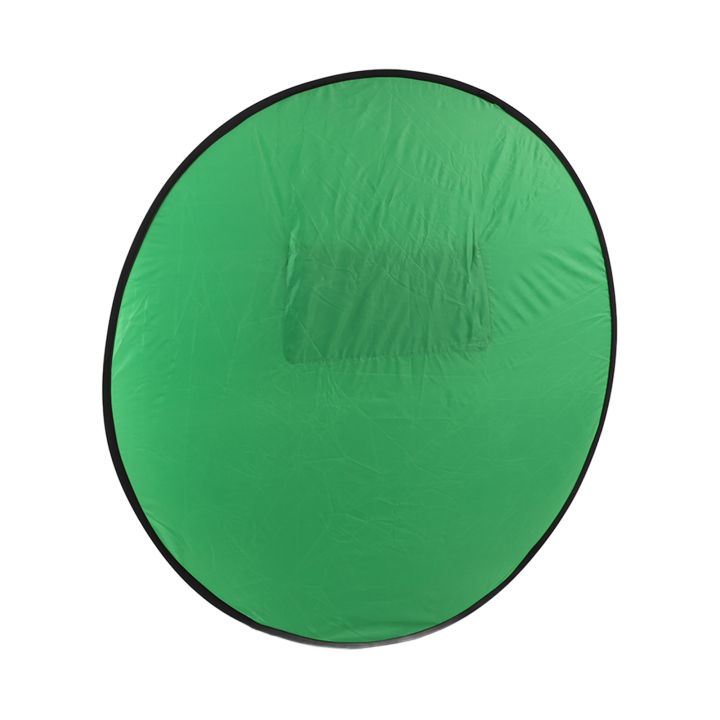 142cm Round Green Backdrop Double Sided Collapsible Background Screen ...
