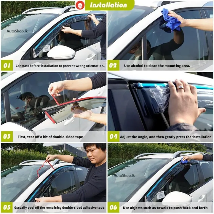 BYD SEAL Premium Door Visors, Window Rain Guards and Wind Deflectors ...