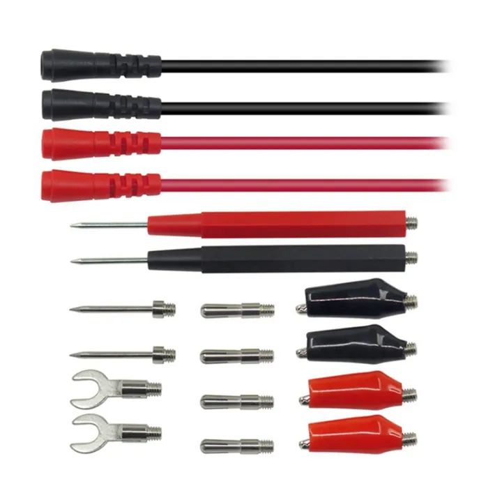 Multimeter Test Leads Kit Replacement Test Wire Set Alligator Clips ...