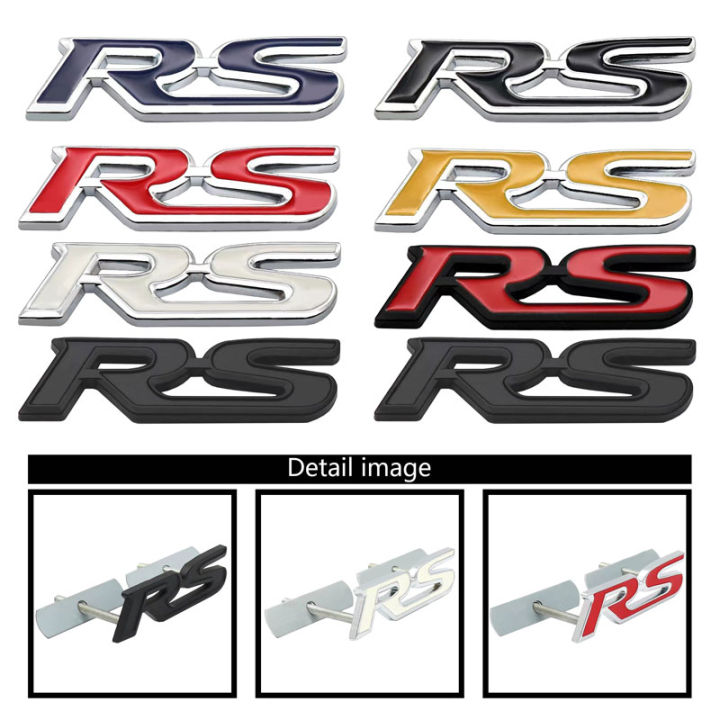 Multi-Style Sports Version RS Styling Car Body Sticker Grille Badge ...