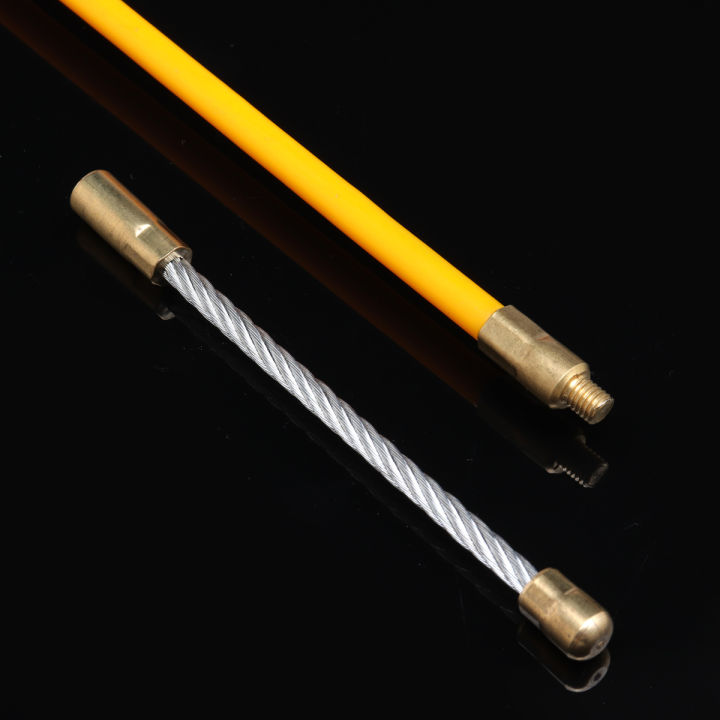 5/15/25M 6mm Fiberglass Wire Cable Rod Electrician Push Puller Duct ...
