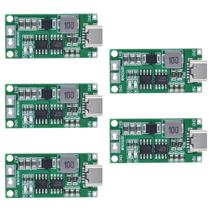 5PCS 3S 2A Type-C Step-Up Boost LiPo Polymer Li-Ion Charger 18650 Lithium Battery | Daraz.lk