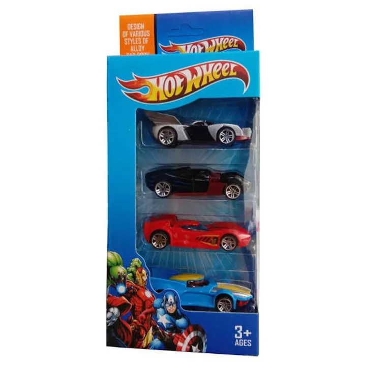 【Tento】Hot wheels Die-cast Cars 4 PC Set | Daraz.lk