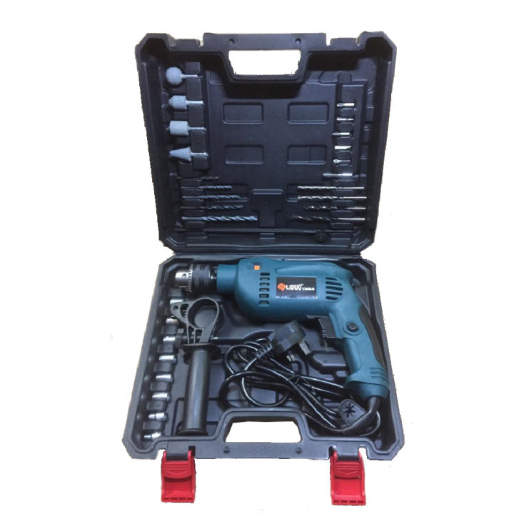 Liduo Drill with Full bit set Suitcase 750w | Daraz.lk