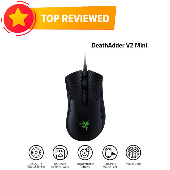 Razer DeathAdder V2 MINI Wired Gaming Mouse 8500DPI Optical Sensor ...