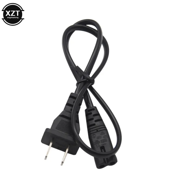 Iec 2 Pin Power Supply Cable 2ft 2-Prong Ac Plug Lead Wire Charging ...