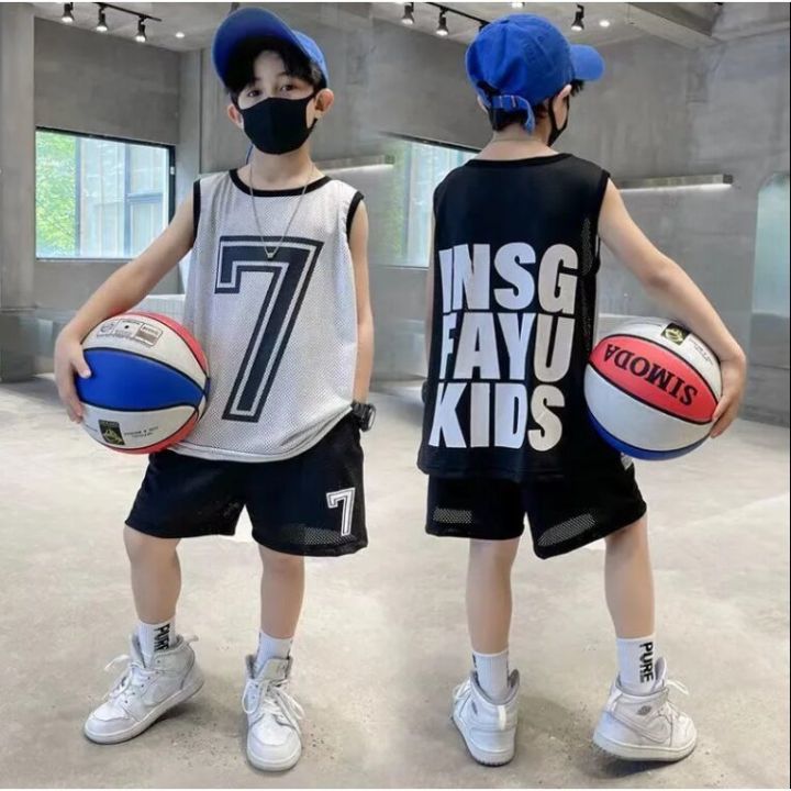 Baby Boy Clothes Kids 2-13 Years 2pc/set Singlet Top Pant Vest+short ...
