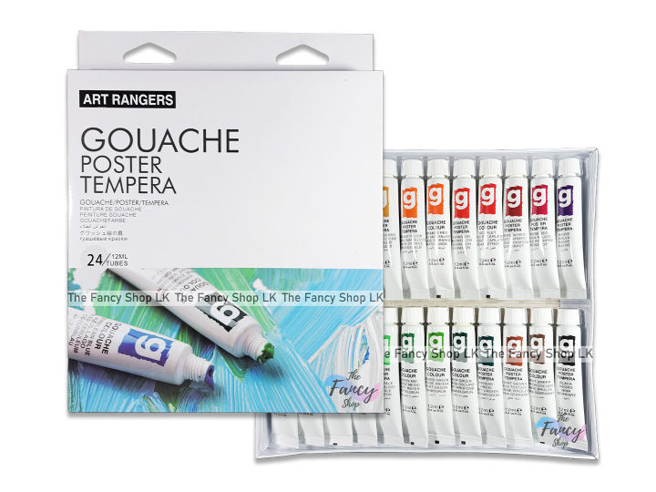 Art Ranger Gouache Colour Paint Tube Set 24 Color 12ml | Daraz.lk