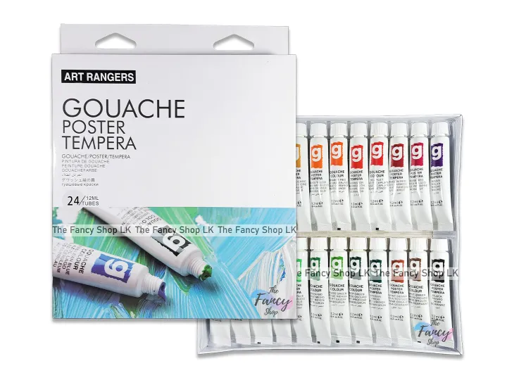 Art Rangers Gouache Colour Paint Tube Set 24 Color 12ml | Daraz.lk