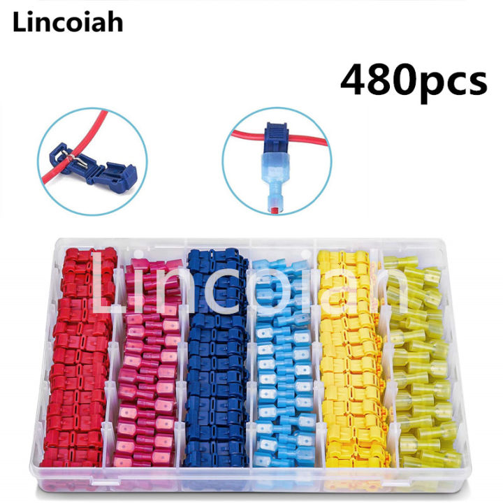 T-Tap Wire Connectors Self- Quick Splice Electrical Wire Terminals ...