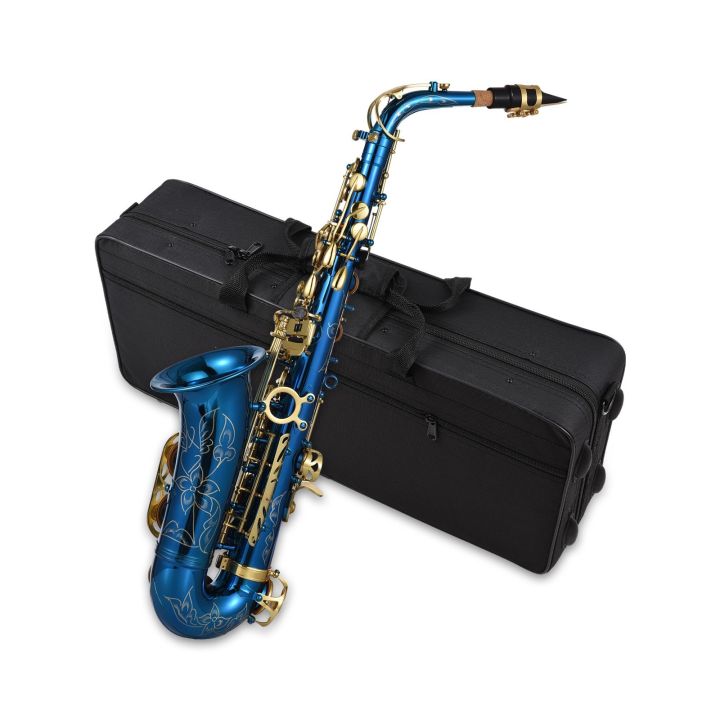 Brass Engraved Eb E-Flat Alto Saxophone Sax-blue | Daraz.lk