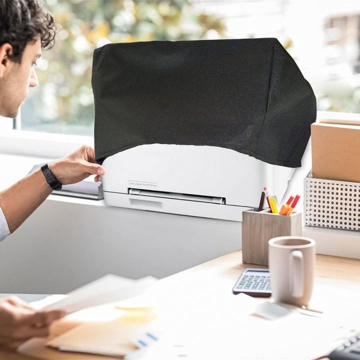 Easy To Use Anti-Static Printer Dust Cover Black Waterproof Microwave ...
