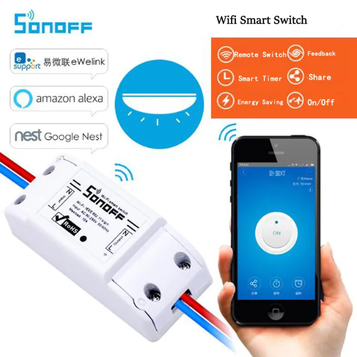 SONOFF Basic Wireless Wifi Switch For Smart Home Automation Relay ...