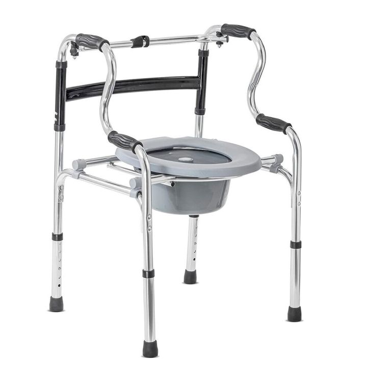 Moving Walker with Commode Leg Adjustable | Daraz.lk