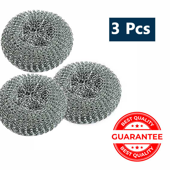 Best Quality 03 Pcs Multi Purpose Stainless steel Scourer / Stainless ...