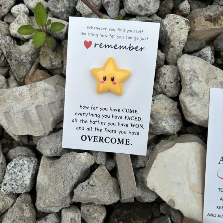 1-100pcs RESIN BREAD HEART STAR FROG Love DIY Encouragement Cards Kit ...