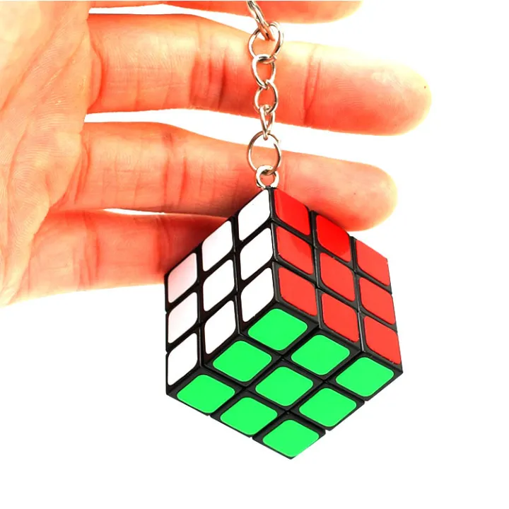 【SkinHorizon】Mini Keychain Cube Portable 2x2x2 3x3x3 Cylinder Pyramid ...