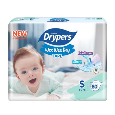 Drypers Wee Wee Dry Disposable Baby Diapers - Small - 58pcs | Daraz.lk